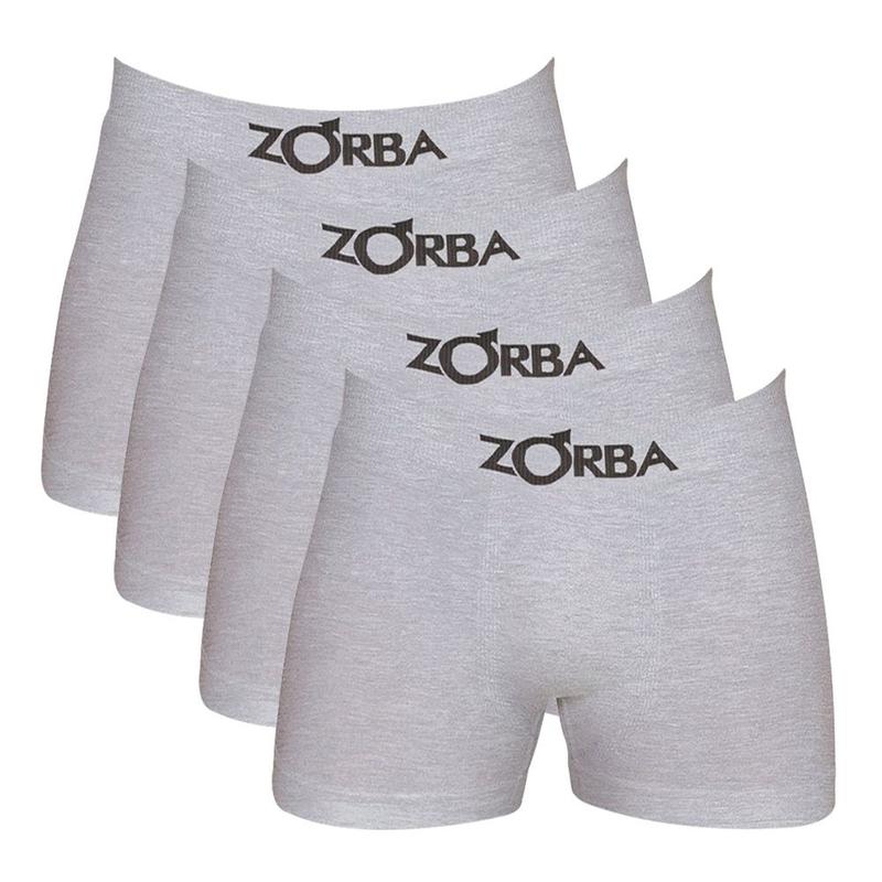 Kit 4 Cuecas Box Boxer Zorba Algodão Sem Costura 781 Sortida - Cueca ...