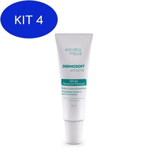 Kit 4 Dermosoft Antiacne Sérum Secativo Pontual - Extratos Da Terra ...