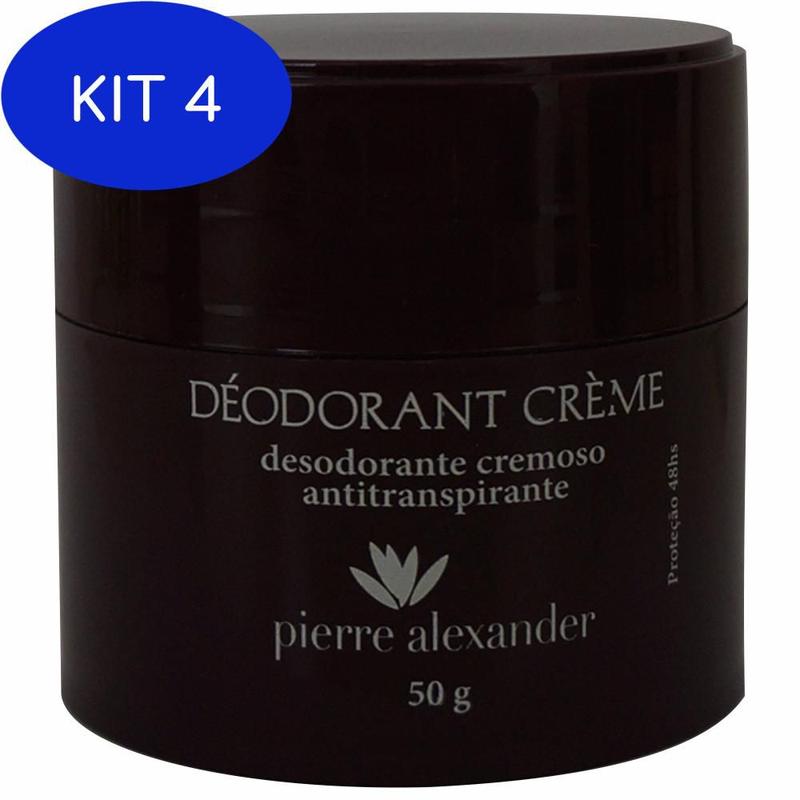 Kit 4 Desodorante em Creme 50g - Pierre Alexander Cosmeticos ...