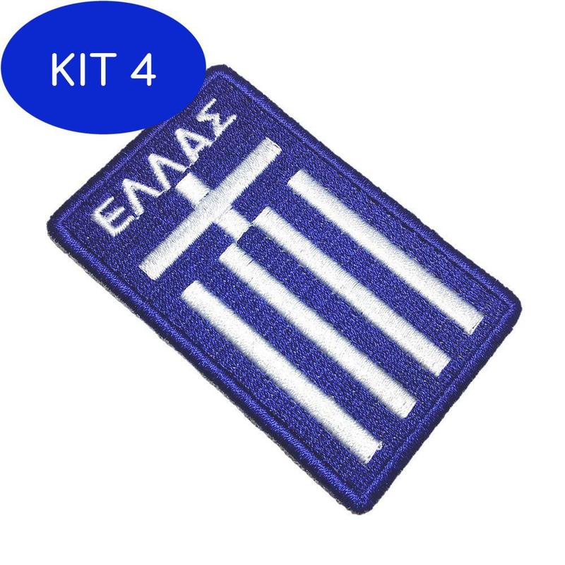 Kit 4 Escudo Futebol Grécia Patch Bordado Para Camisa - Br44 ...
