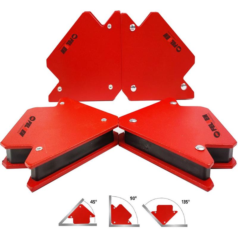 Kit 4 Esquadros Magnético Angular Para Solda/Montagem 12Kg - Felsen ...