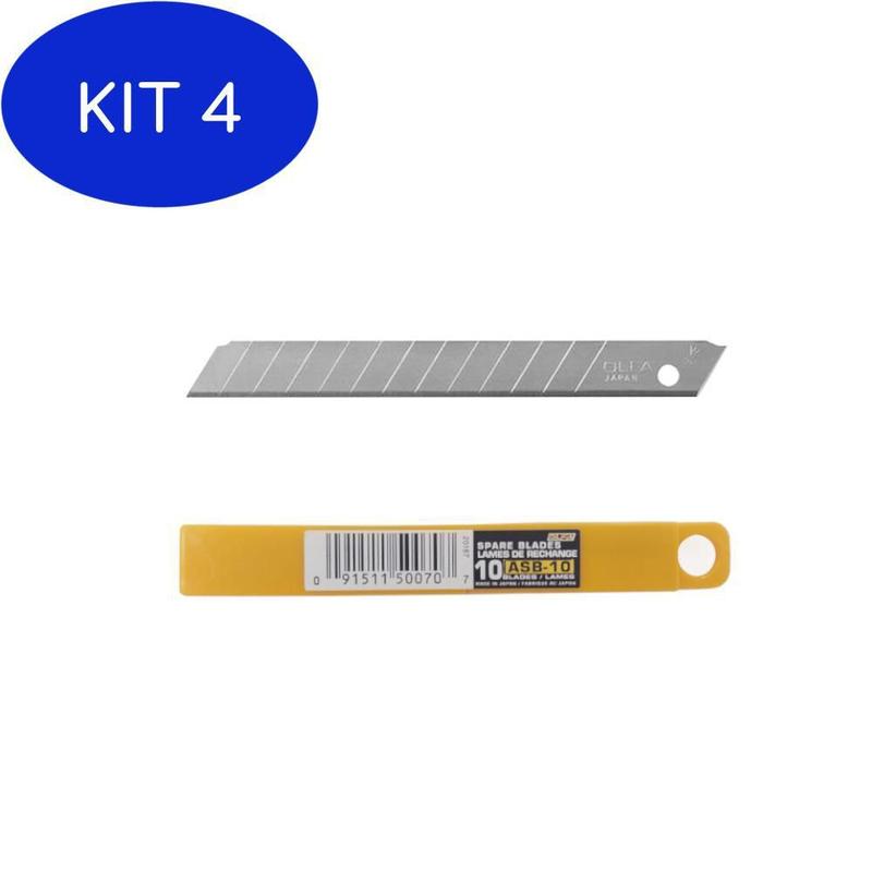 Kit 4 Estojo De Lâminas Olfa Asb-10 Com 10 Unidades - Lâmina para Estilete - Magazine Luiza