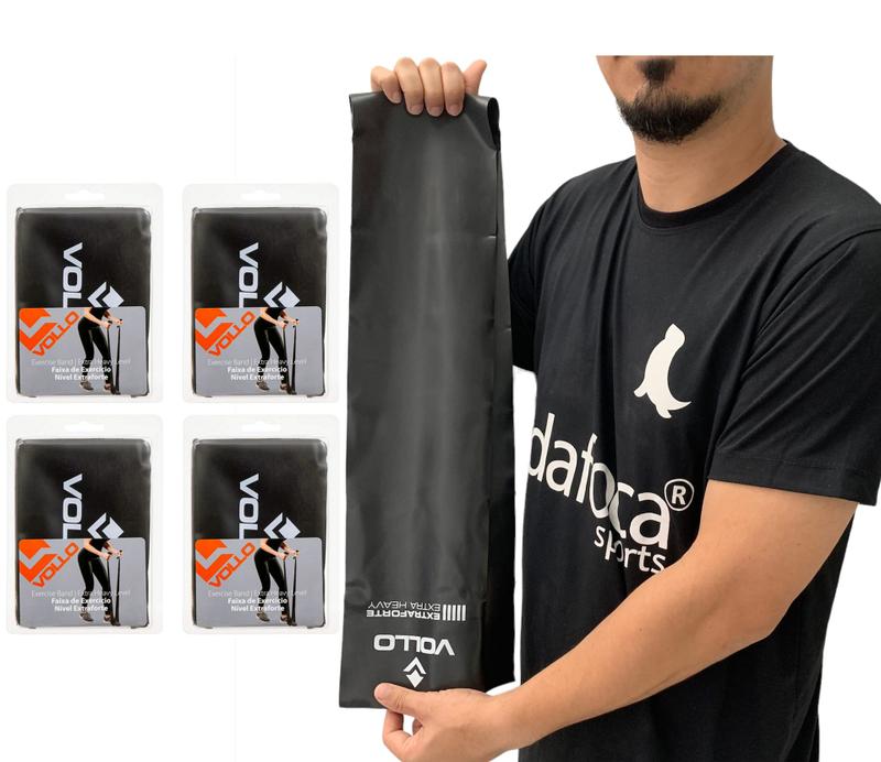 Kit 4 Faixas Elásticas Látex Thera Band Fisioterapia VP1048 Vollo Extra ...