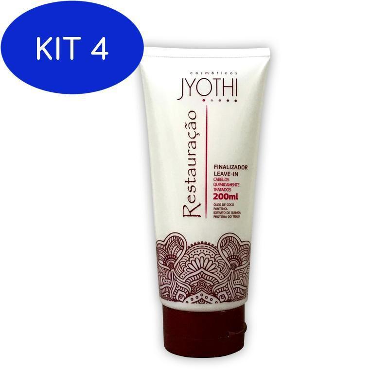 Kit 4 Finalizador Leavein Para Cabelos Quimicamente Tratados 200ml ...