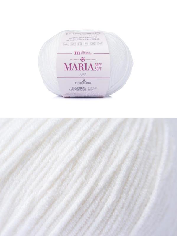Kit 4 Fio/Lã Misto de Modal Maria Baby Soft 50g (fio Fibra Modal mais ...
