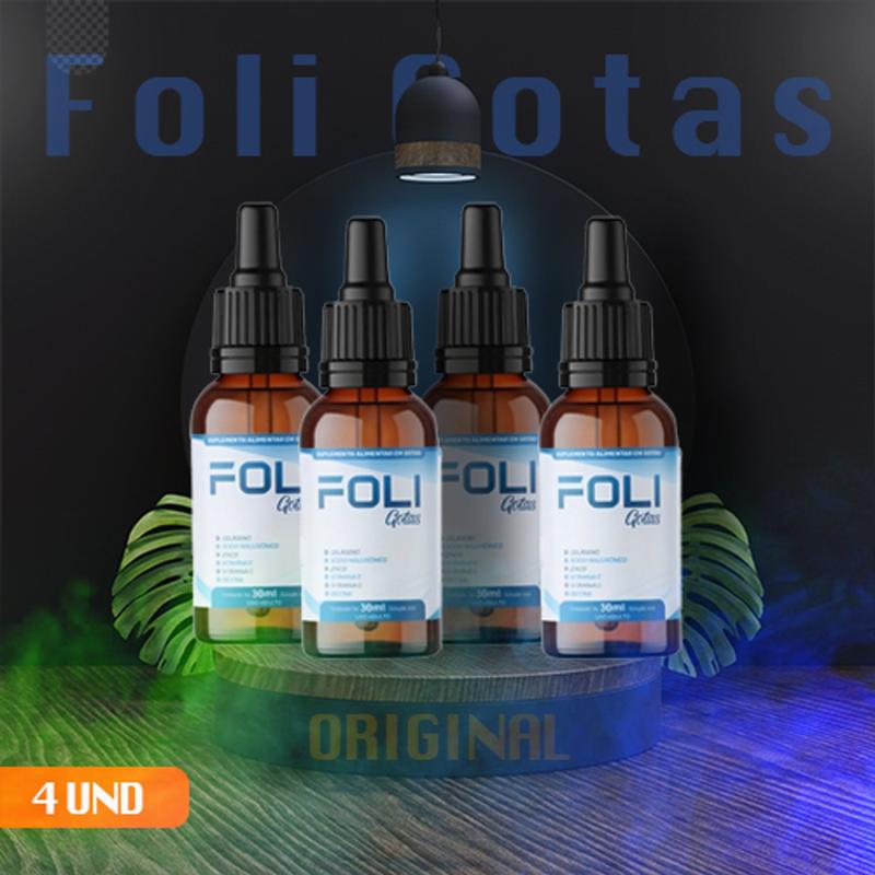 Kit 4 Frascos Foli Gotas Super Potente Oficial - G4 - Fitoterápicos ...