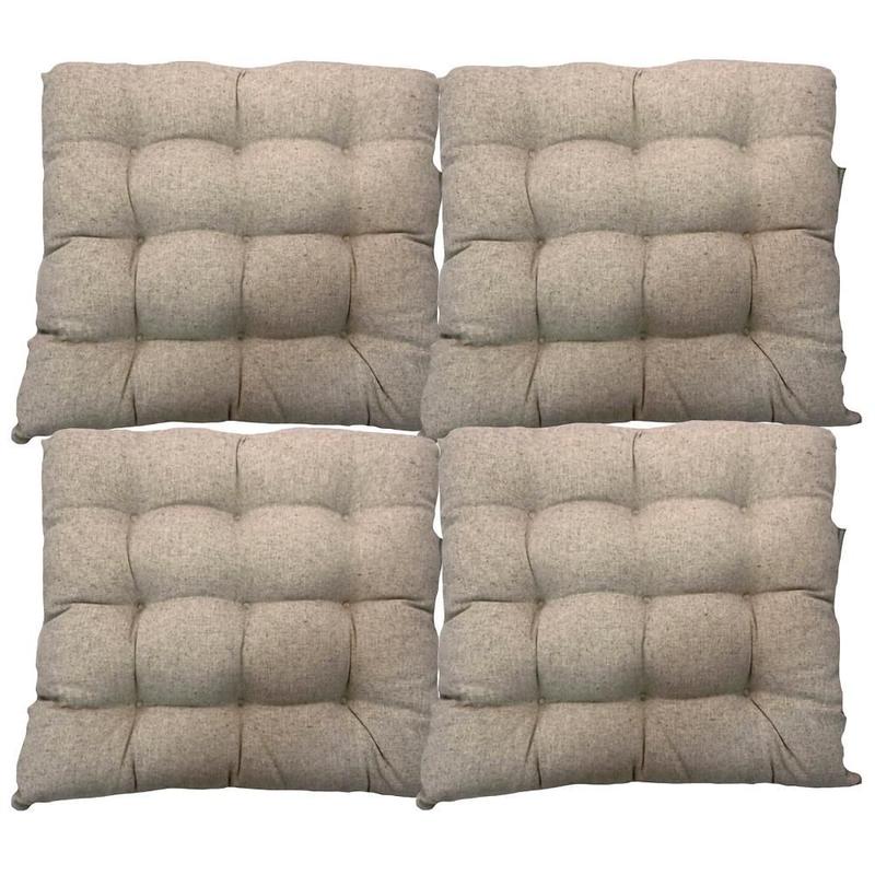 Kit 4 Futons Caiobá 45x45 cm Prata - Hedrons - Almofada Decorativa ...