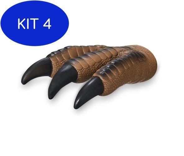 Kit 4 Garra De Dinossauro T-Rex Marrom Brinquedo MAD-GI - Adijomar ...