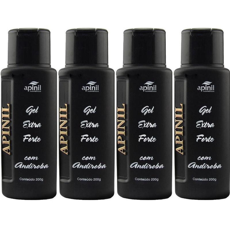 Kit 4 Gel Extra Forte Com Andiroba 200G Apinil - Cosméticos para ...