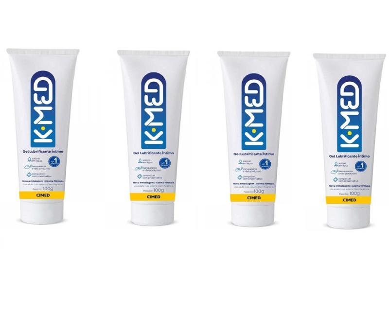 Kit 4 Gel Lubrificante K-Med 100g - Cimed - Cimed Industria De ...