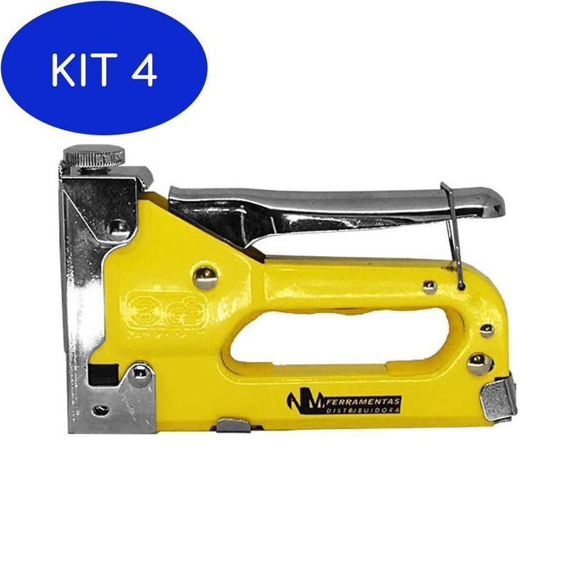 Kit 4 Grampeador Manual De Tapeceiro Profissional Nm - Nm ferramentas ...
