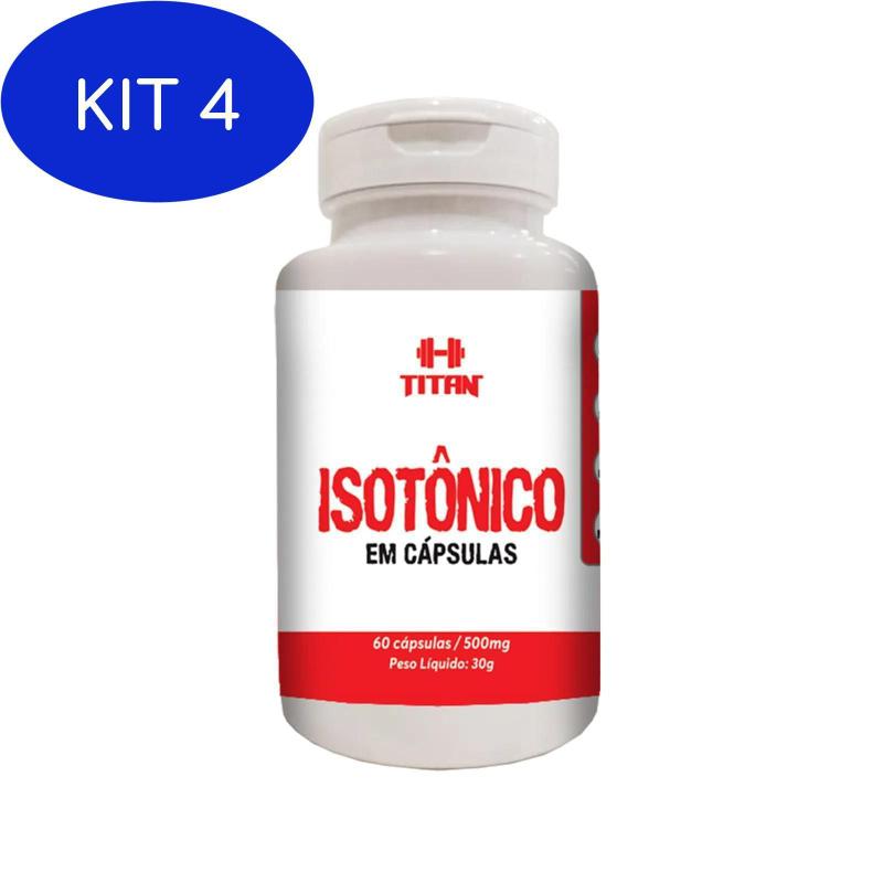 Kit 4 Isotônico Cápsulas - 60 Cápsulas De 500Mg - Titan - Fitoterápicos ...