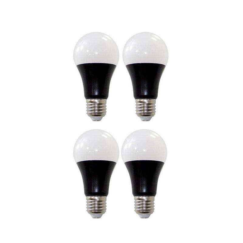 Kit 4 Lâmpada Luz Negra Led Neon 9w Bivolt Luz Sollar - Luz Negra ...