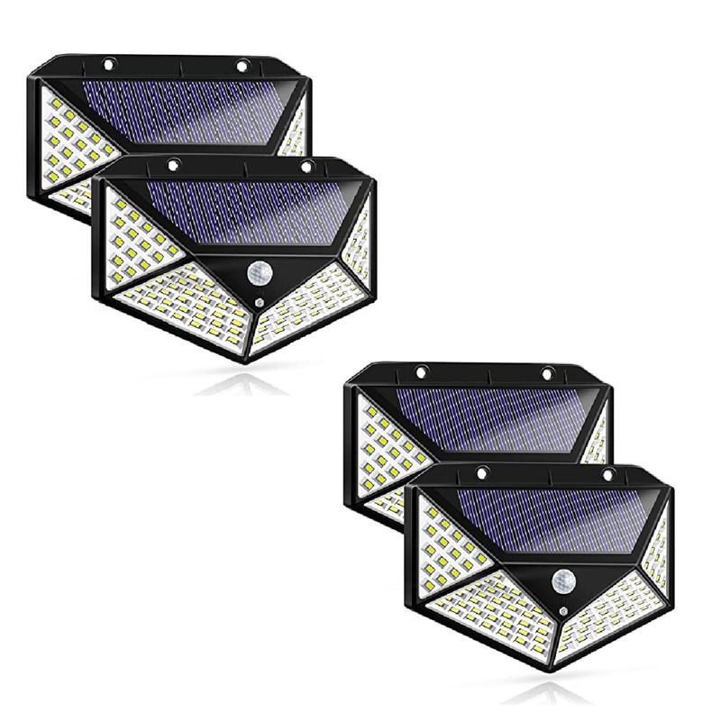 Kit 4 Lâmpadas Solar Energia Solar Com Sensor Segurança - EMB-UTILIT ...