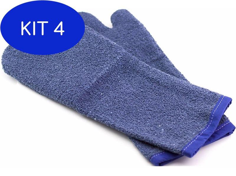 Kit 4 Luva Térmica Mão De Gato Alta Temperatura Grafatex - Isamar ...