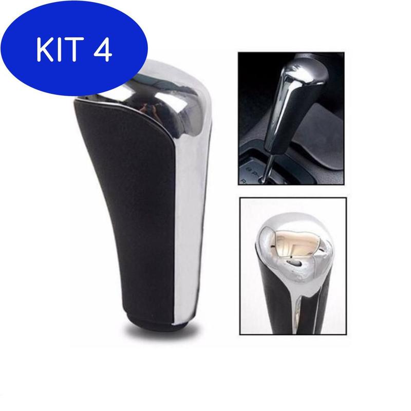 Kit 4 Manopla Cambio Peugeot Automático 206 207 307 Citroen - Evb ...