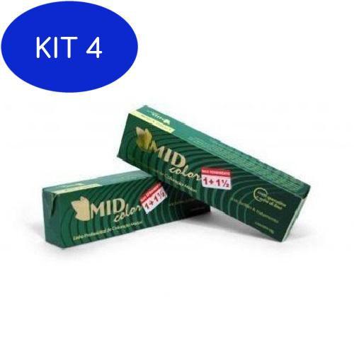 Kit 4 Mid Midori Color 6.34 Chocolate 60gr - Tinta de Cabelo - Magazine ...