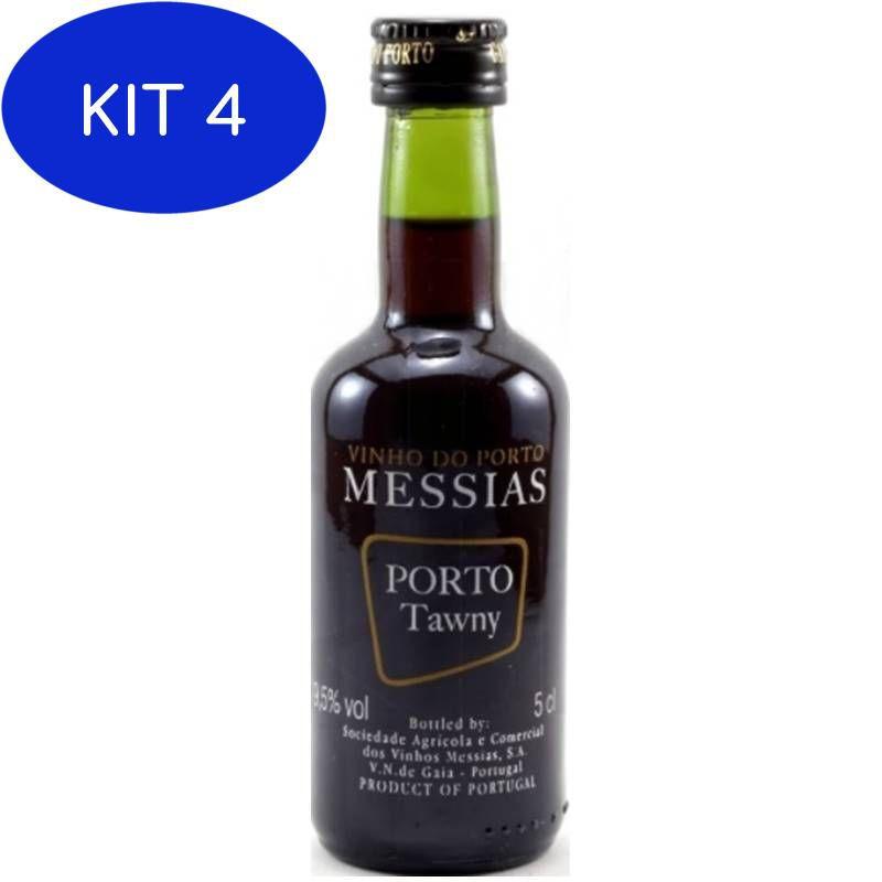 Kit 4 Miniatura Vinho do Porto Messias Tawny 50ml - Vinho - Magazine Luiza