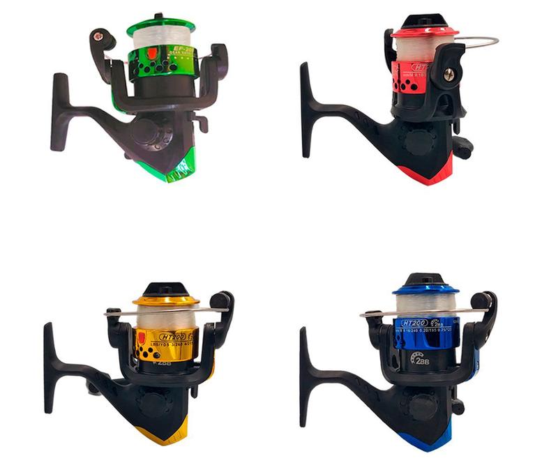 Kit 4 Molinetes Para Pesca 2 Rolamentos Ultra Light - Fisgar - Molinete ...