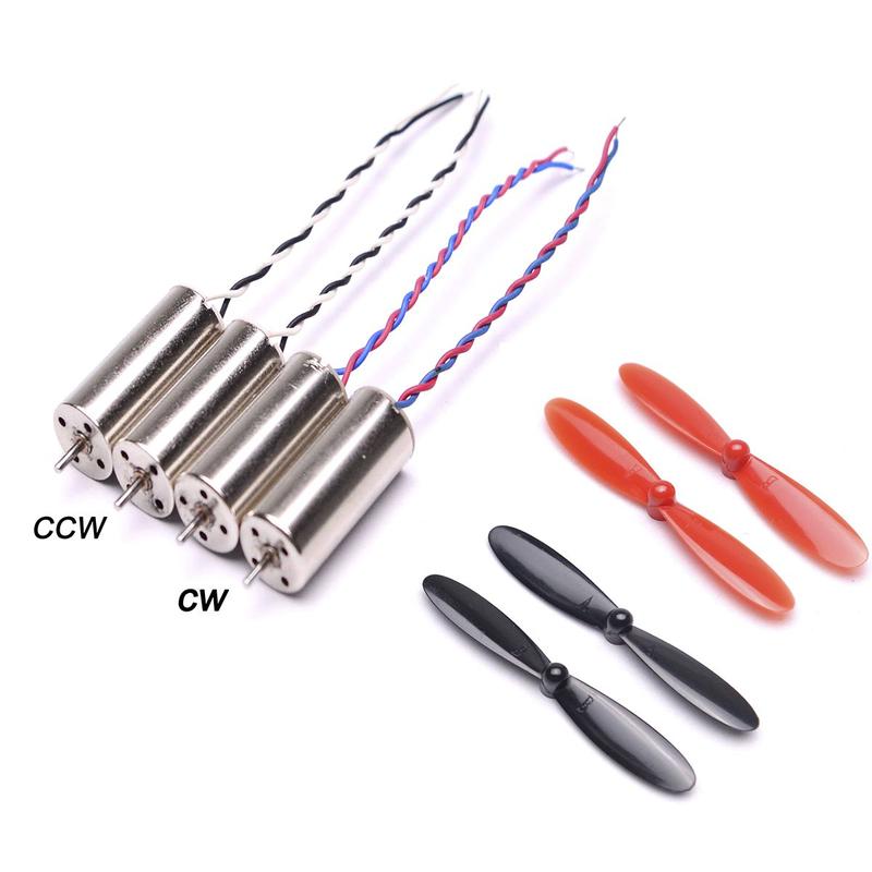 Kit 4 Motores mini drone E 2 kits Hélices Drone CX-10 CX-10A V646 V676 ...