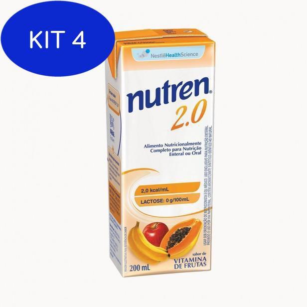 Kit 4 Nutren 2.0 Vitamina De Frutas 200Ml Nestlé - Nestle - Teda ...