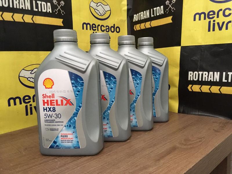 Kit 4 Óleos Motor Shell Helix HX-8 5W30 API SP Sintético ...