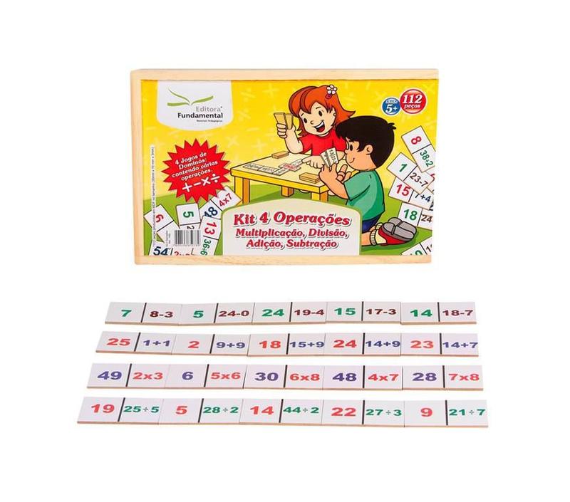 Kit 4 Operações 04 jogos de dominos c/ as 4 operações - EDITORA ...