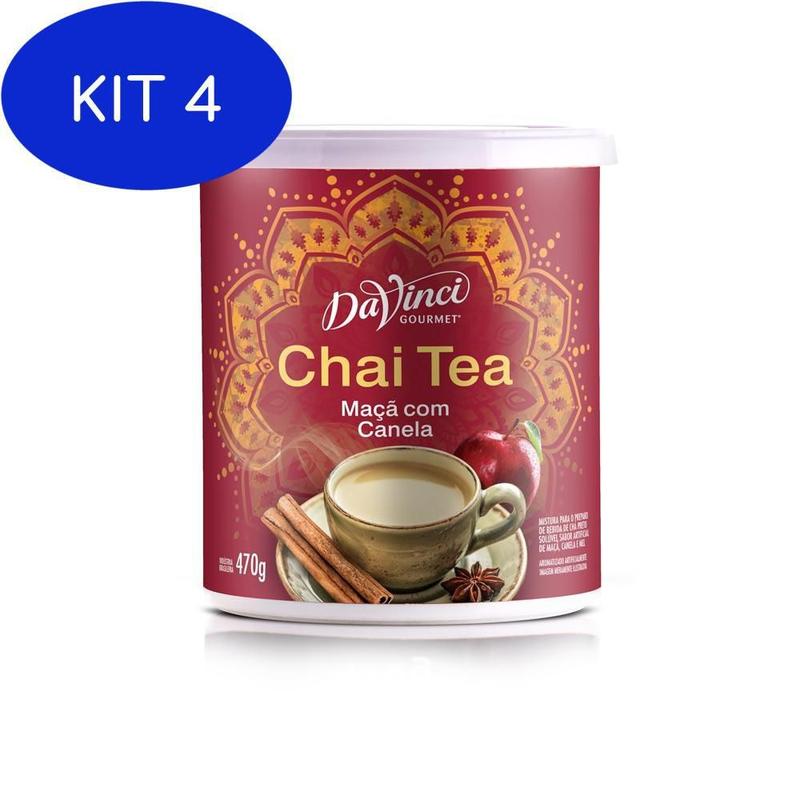 Kit 4 Oregon Chai Tea Maça com Canela DaVinci - Chá - Magazine Luiza