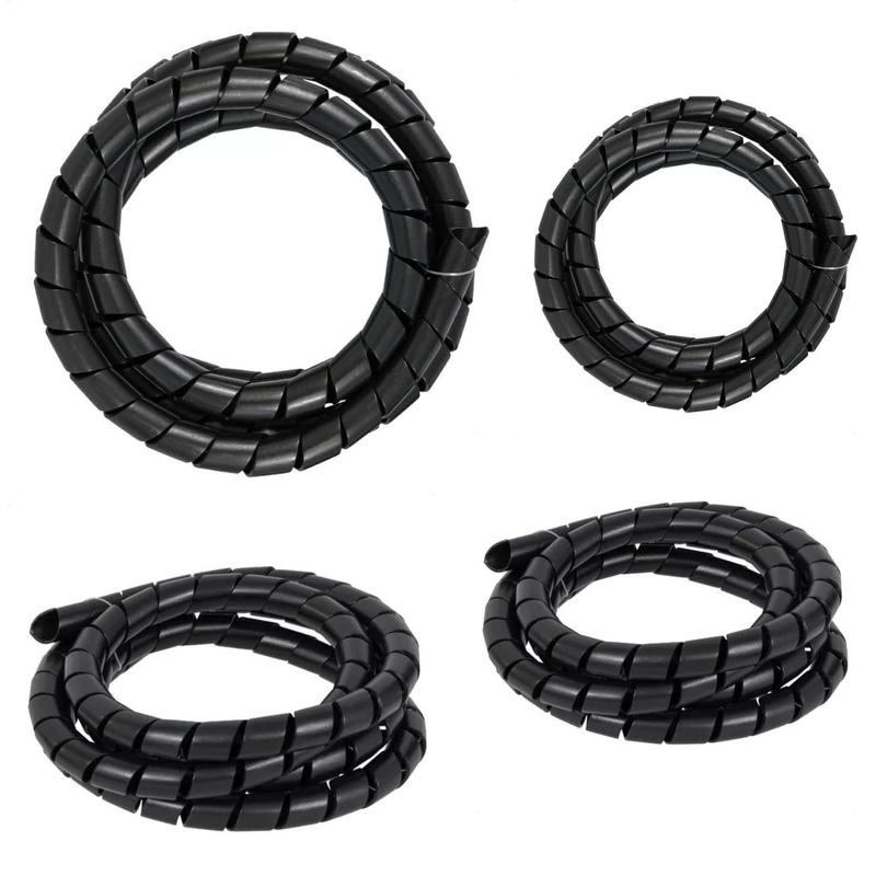 Kit 4 Organizador De Fio Canaleta Esconde Cabo Espiral Informática ...