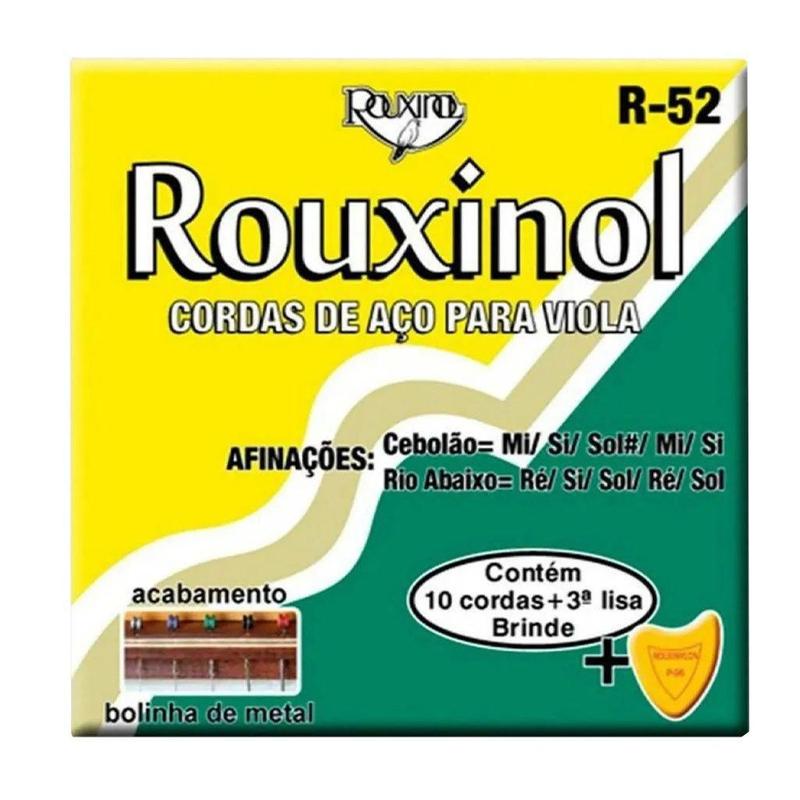 Kit 4 Pacotes De Cordas Rouxinol De Aço Para Viola + 3 Lisa - Gici ...