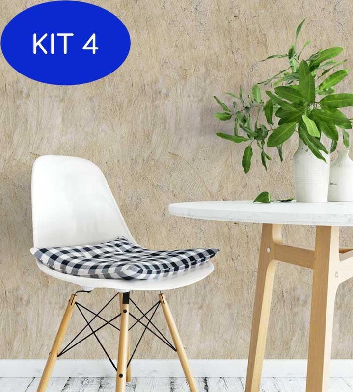 Kit 4 Papel De Parede Adesivo Concreto Riscado Bege - Papel E Parede ...