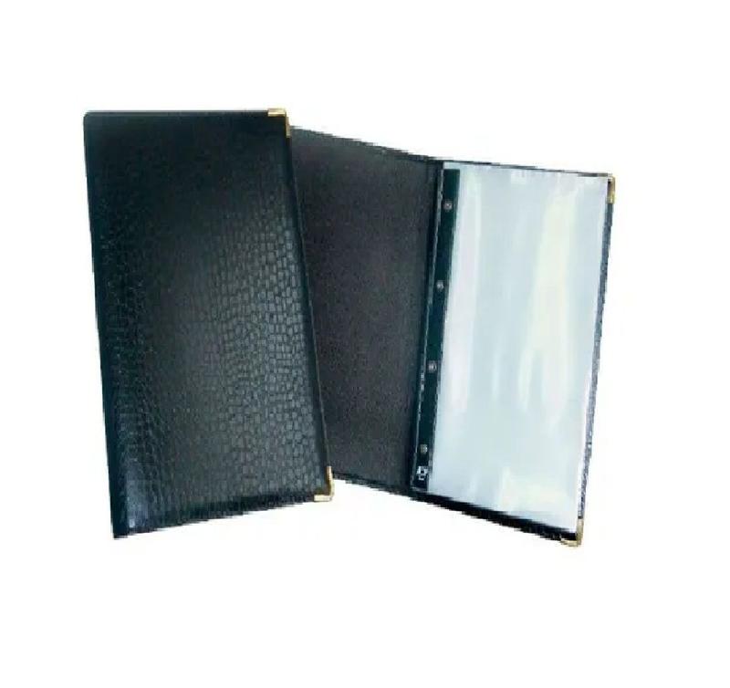 Kit 4 Pastas Catalogo Acp Com 50 Plásticos Croco 4 Furos - Pasta ...