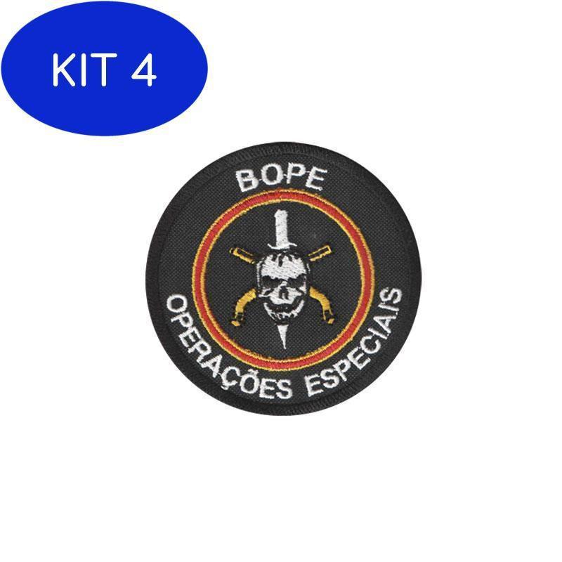 Kit 4 Patch Bordado Bope Com Fecho De Contato - Mundo Do Militar - Armarinhos - Magazine Luiza