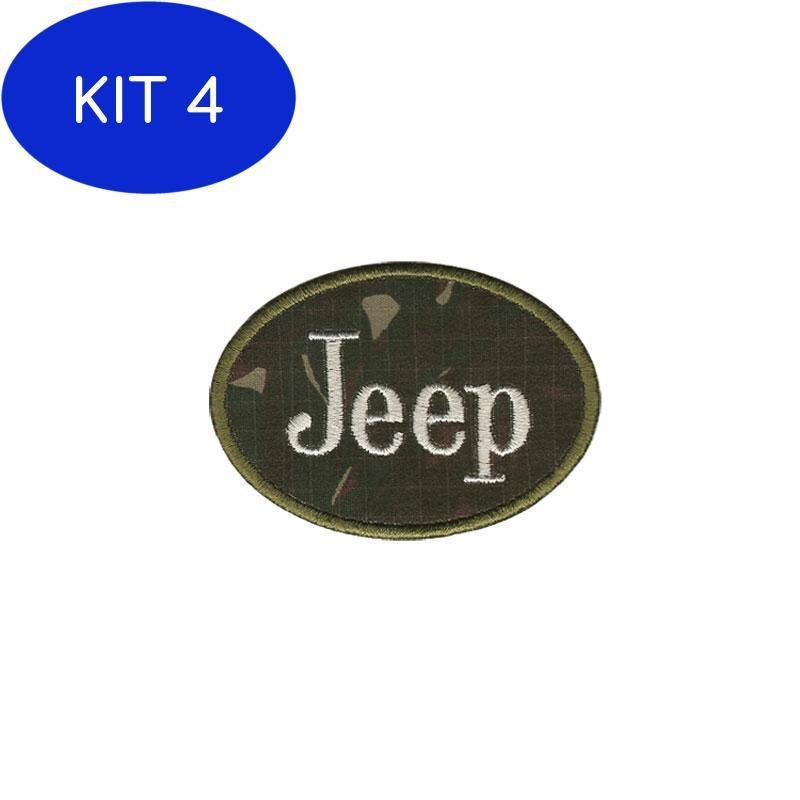 Kit 4 Patch Bordado Jeep Cmf Com Fecho De Contato - Mundo Do Militar ...