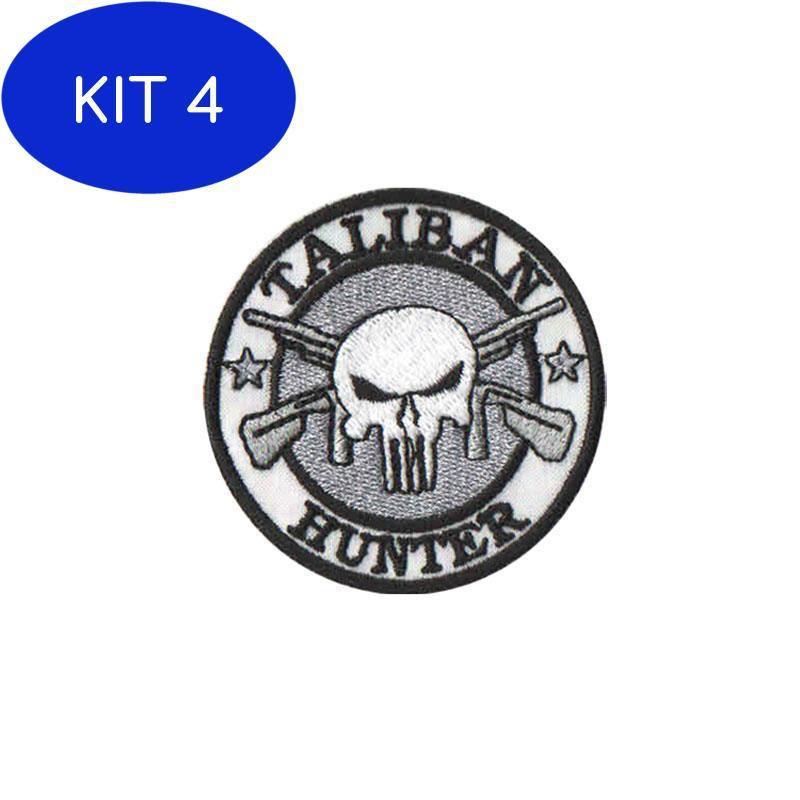 Kit 4 Patch Bordado Taliban Hunter Com Fecho De Contato - Mundo Do ...
