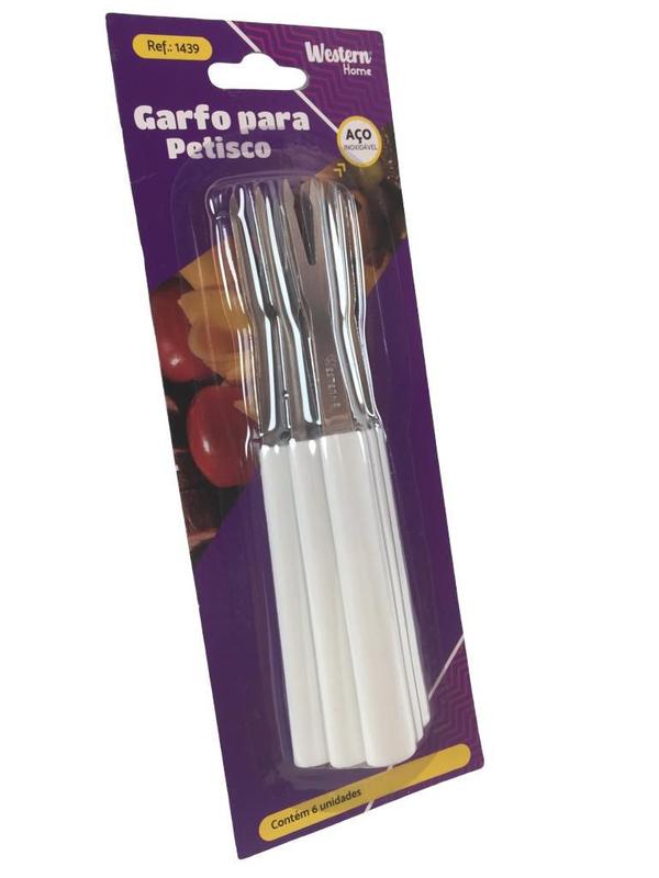 Kit 4 pc Conjunto 6 Garfos Aperitivos Queijo Colors Inox Hercules ...