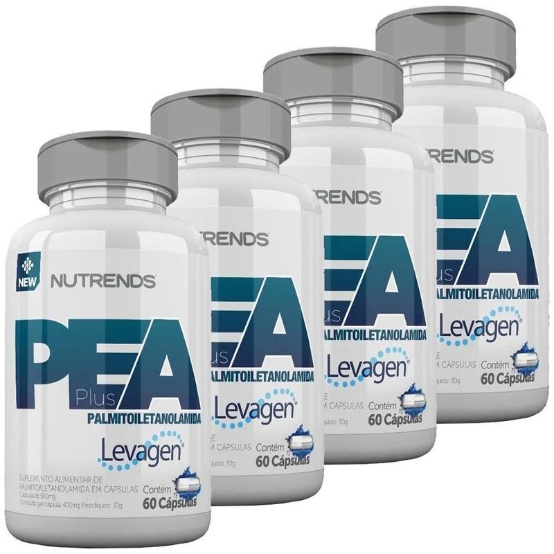 Kit 4 Pea Plus Palmitoiletanolamida 60 Cápsulas Nutrends - Colágeno ...