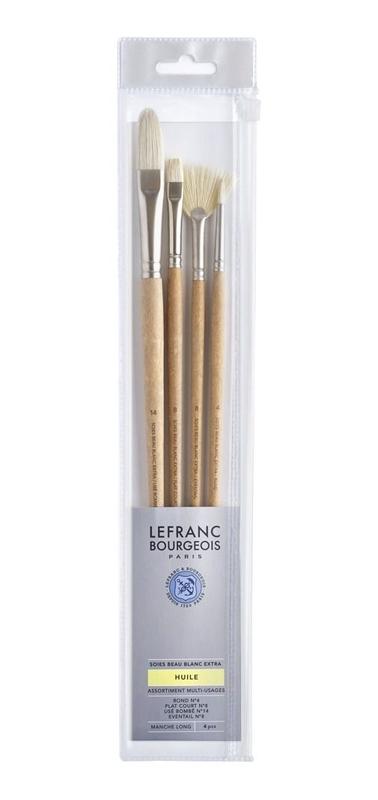 Kit 4 Pincéis Cabo Longo Para Pintura À Óleo Lefranc 405175 - Lefranc ...