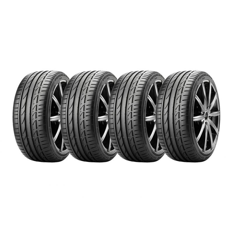 Kit 4 Pneus Bridgestone Aro 18 225/45R18 Potenza S001 Run Flat 91W - Pneu de Carro - Magazine Luiza