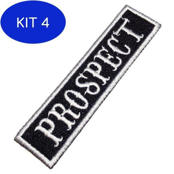 Kit 4 Prospect NT0529T Patch Bordado Título Para Colete Moto Clube ...