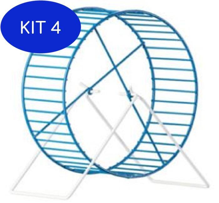 Kit 4 Roda Hamster Grande Com Suporte - Gaiolas londrina - Hamster e ...