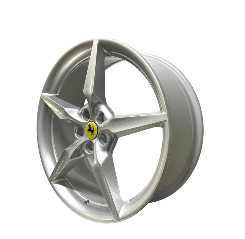 Kit 4 Rodas Aro 20 Ferrari F8 5x112 BRW 1840 Prata - Roda de Carro ...