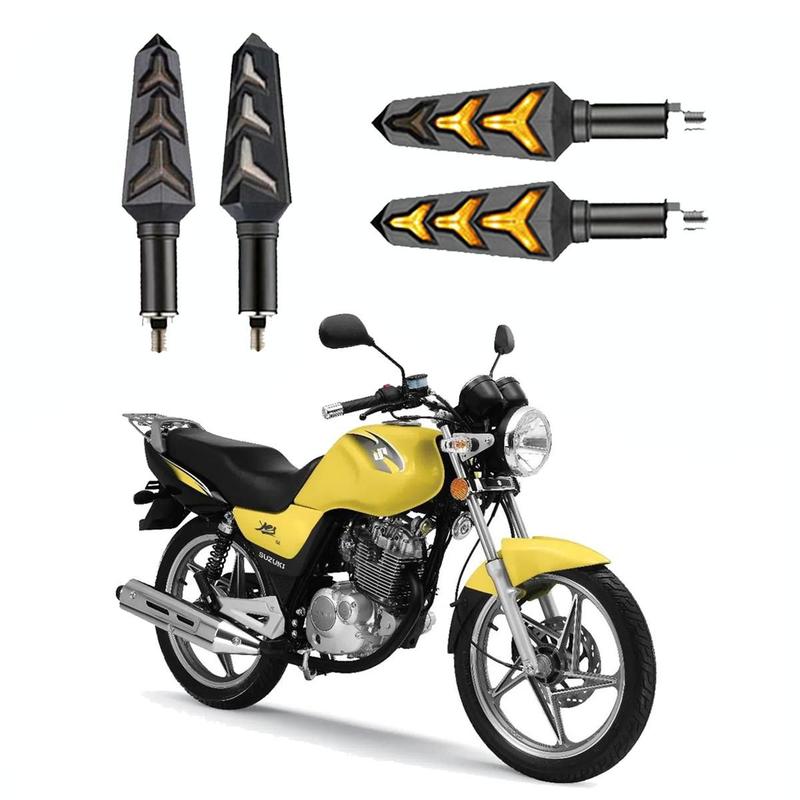 KIT 4 Seta Sequencial Pisca de Led Universal Modelo P09S Estrela Moto ...