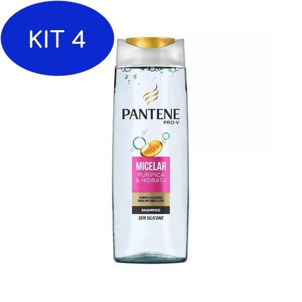 Kit 4 Shampoo Pantene Pro-V Micelar 200Ml - Kit Shampoo e Condicionador ...