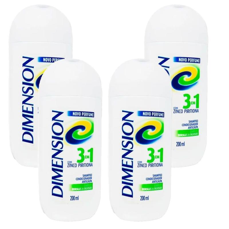 Kit 4 Shampoos Dimension Anticaspa 3x1 200ml - Shampoo - Magazine Luiza