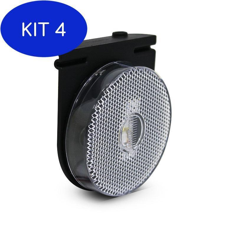 Kit 4 Sinaleira Cristal Randon Led Com Suporte 12/24 V Bivolt ...