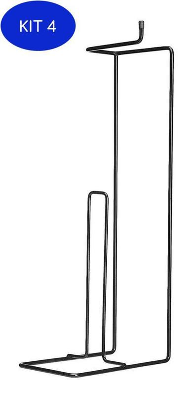 Kit 4 Suporte Banheiro Papel Higiênico Comporta 3 Rolos - Dicarlo ...