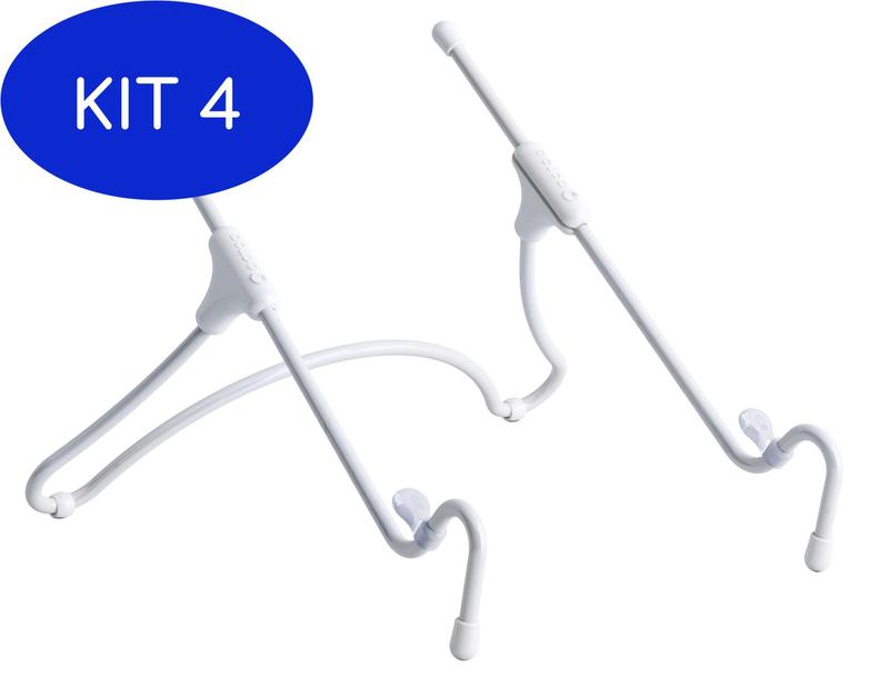 Kit 4 Suporte Ergonômico Para Notebook Uptable Branco Octoo - Suporte ...