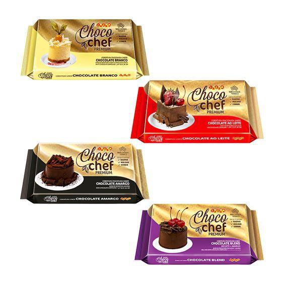 Kit 4 Tabletes de Chocolate Sabores Premium Seleção Sabores - Jazam ...