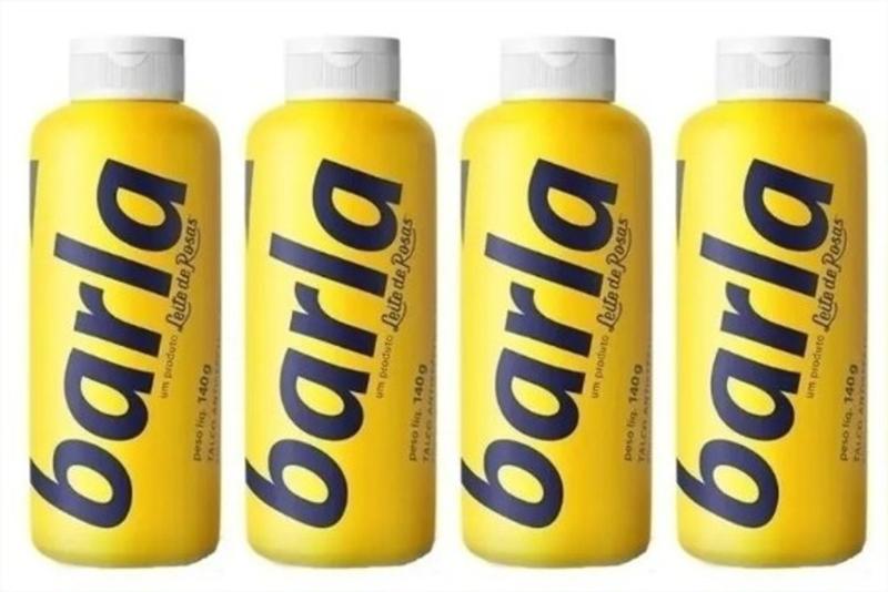 Kit 4 Talco Barla 140gr Ação desodorante e antisséptica - Desodorante ...